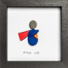 Superman - Pebble Art Handmade Unique Gift Frame - Bodoli